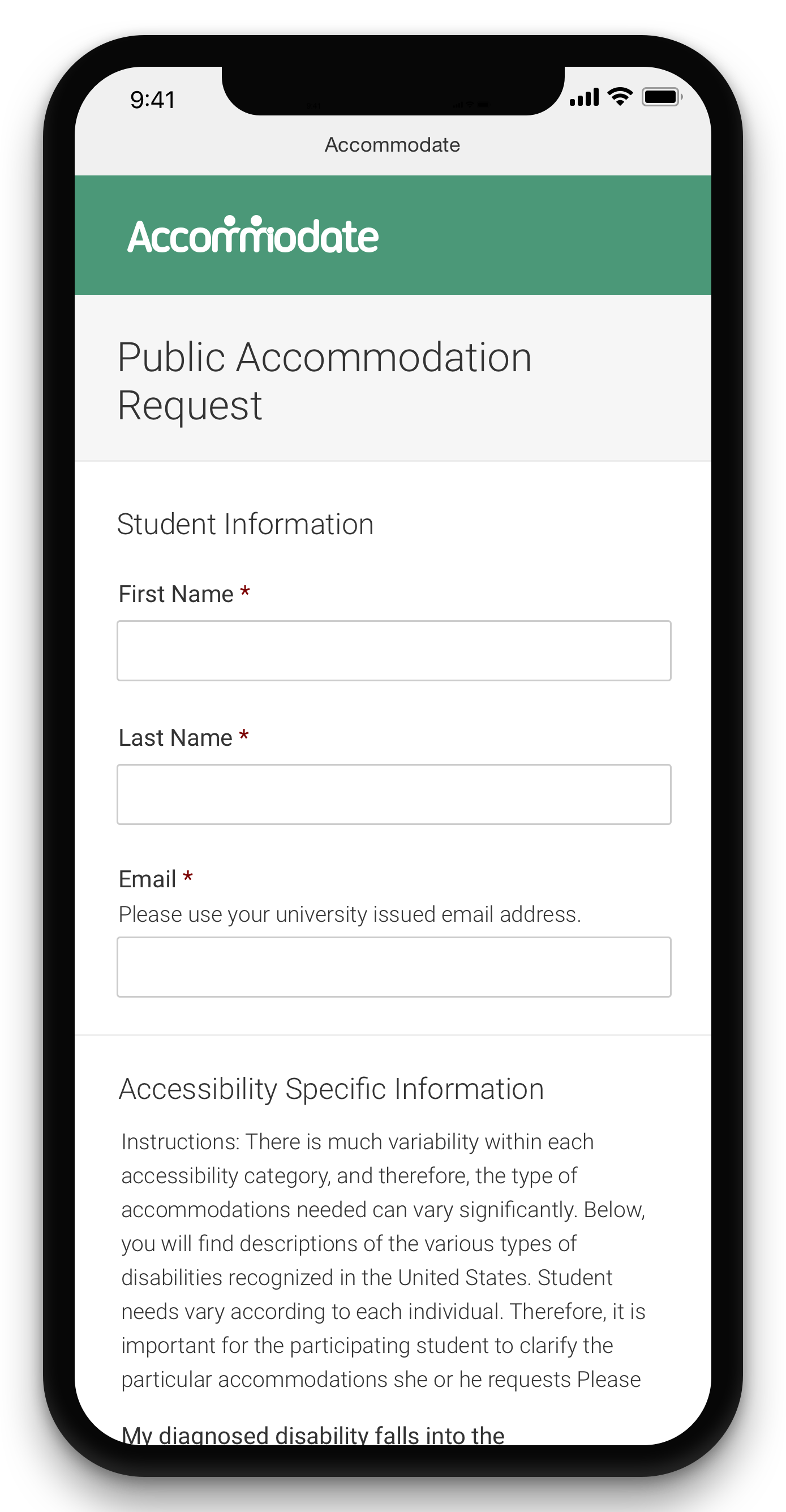Accommodate Symplicity